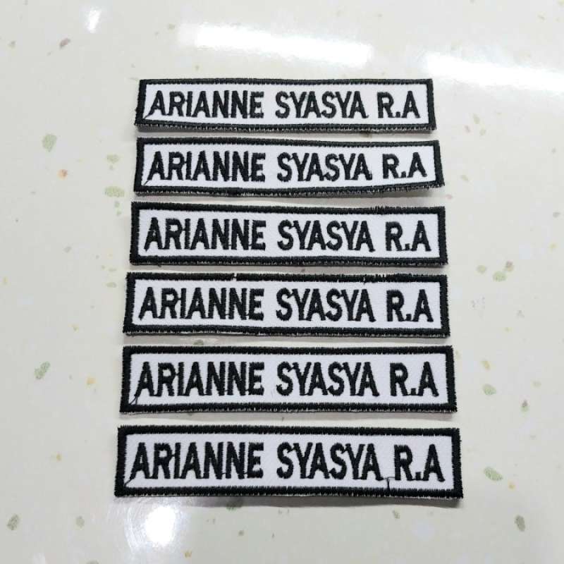 Jual Bordir Nama Badge Sekolah Sd/smp/pramuka/santri Di Seller My Lapak ...