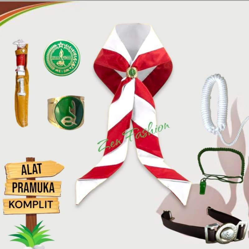 Jual Perlengkapan Alat Pramuka Siaga Komplit Topi Dasi Sabuk Tambang ...