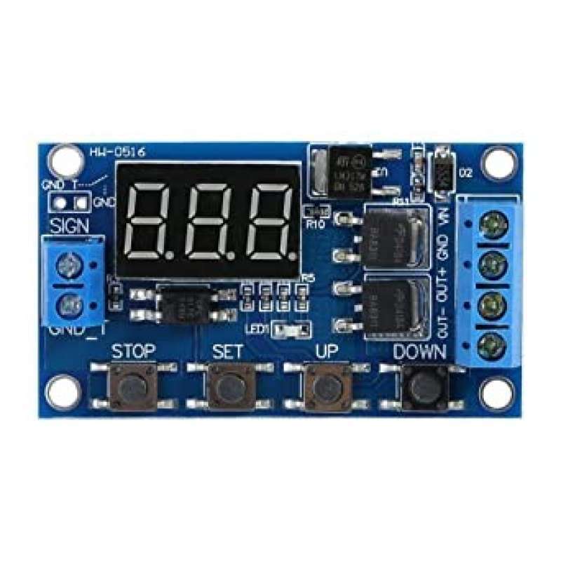 Jual Digital Timer Delay On Off Mosfet 12-24v Dc 400watt Control Switch ...