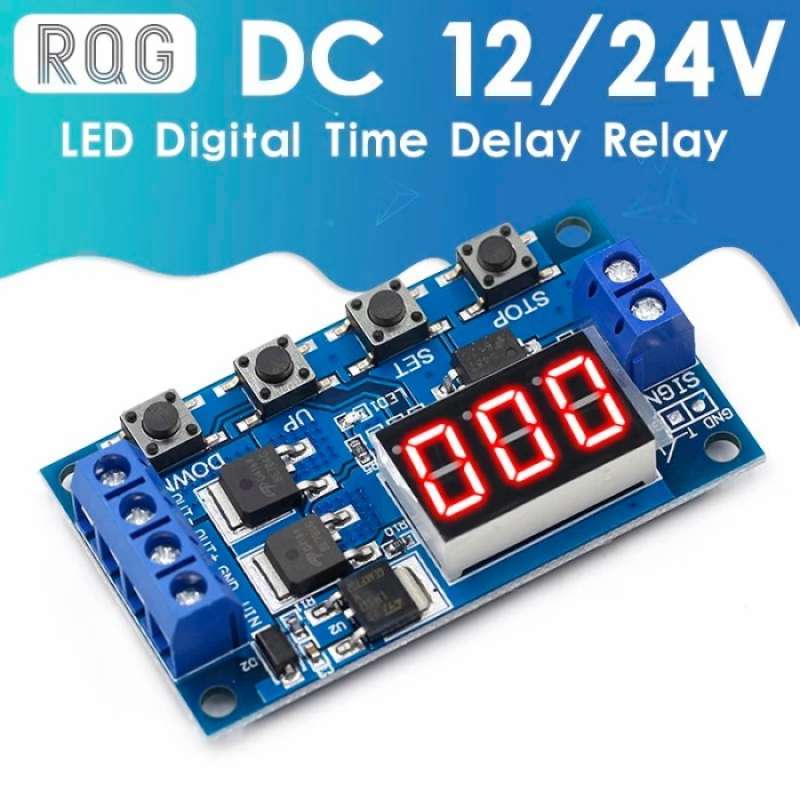 Jual Digital Timer Delay On Off Mosfet 12-24v Dc 400watt Control Switch ...