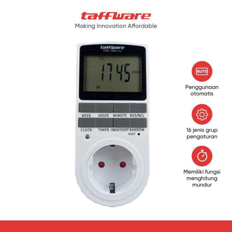 Jual Taffware Stop Kontak Digital Timer Switch Programmable Timing Di ... Jual Taffware Stop Kontak Digital Timer Switch Programmable Timing Di ...