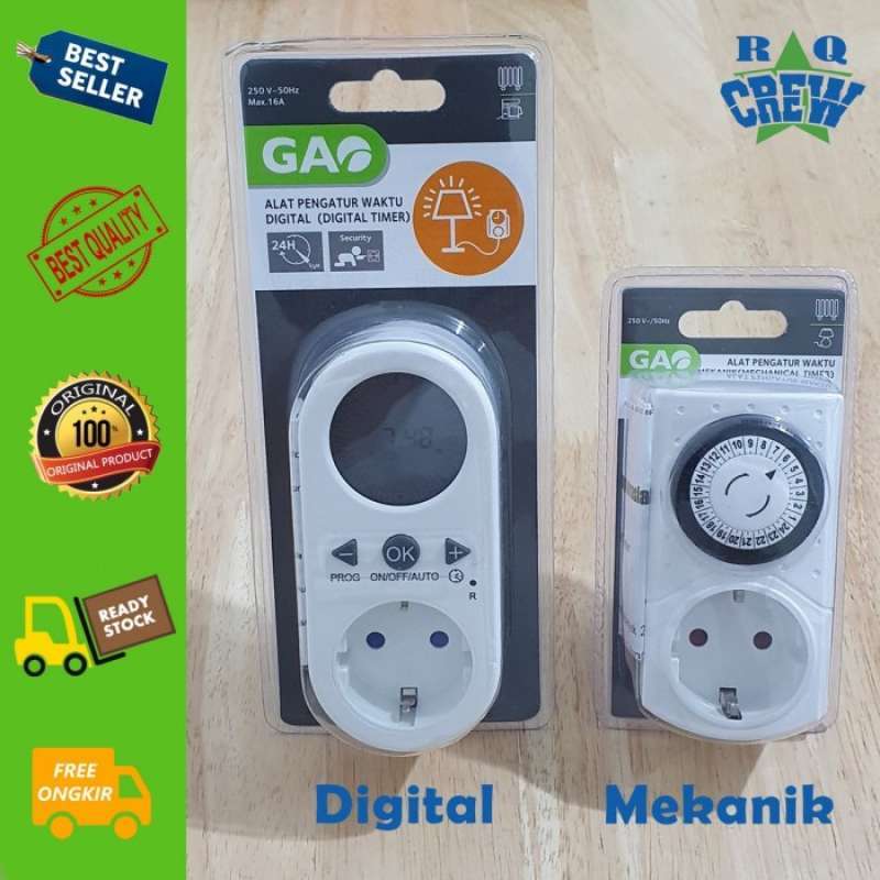 Jual Timer Digital Manual Gao Pengatur Waktu Stop Kontak Listrik Ac ...