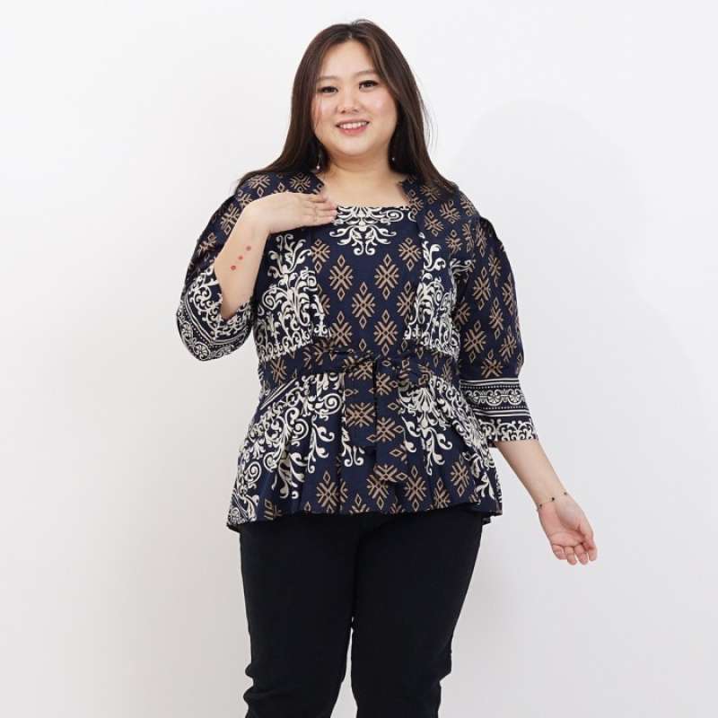 Contoh Blouse Batik Untuk Orang Gemuk