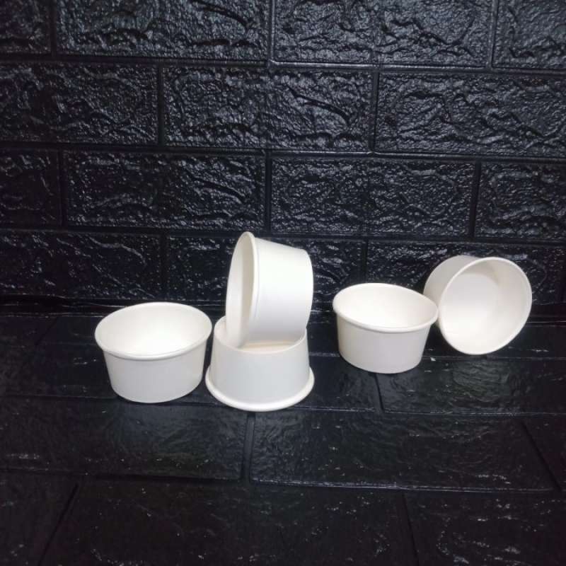 Jual Paper Cup Es Cream Ice 4 Oz Plus Tutup Isi 50 Pcs Di Seller Reaver ...