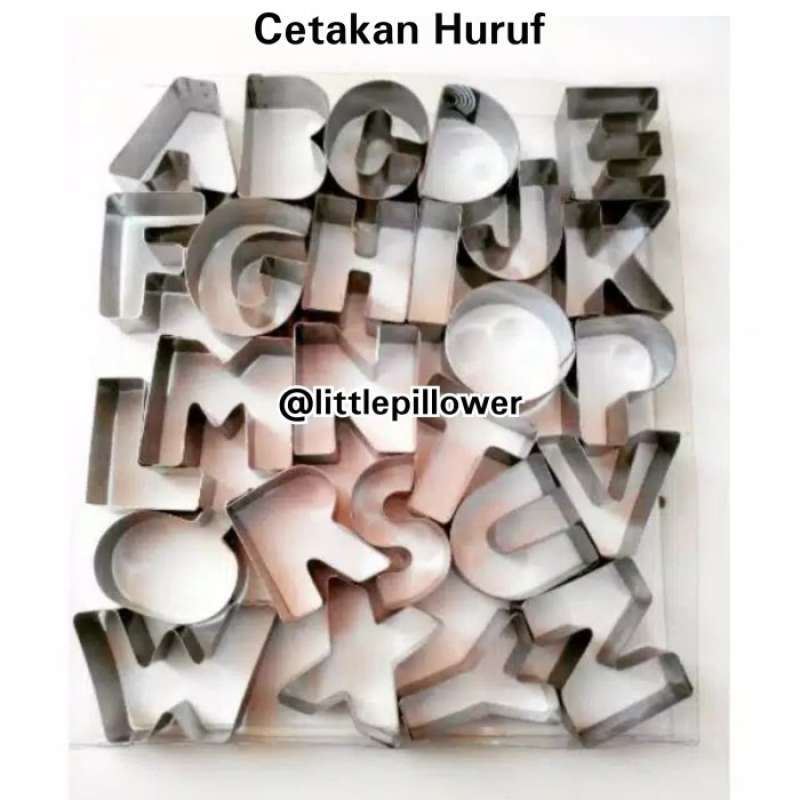 Jual Promo Cetakan Huruf Stainless/bento Tools Decor/cetakan Wortel ...