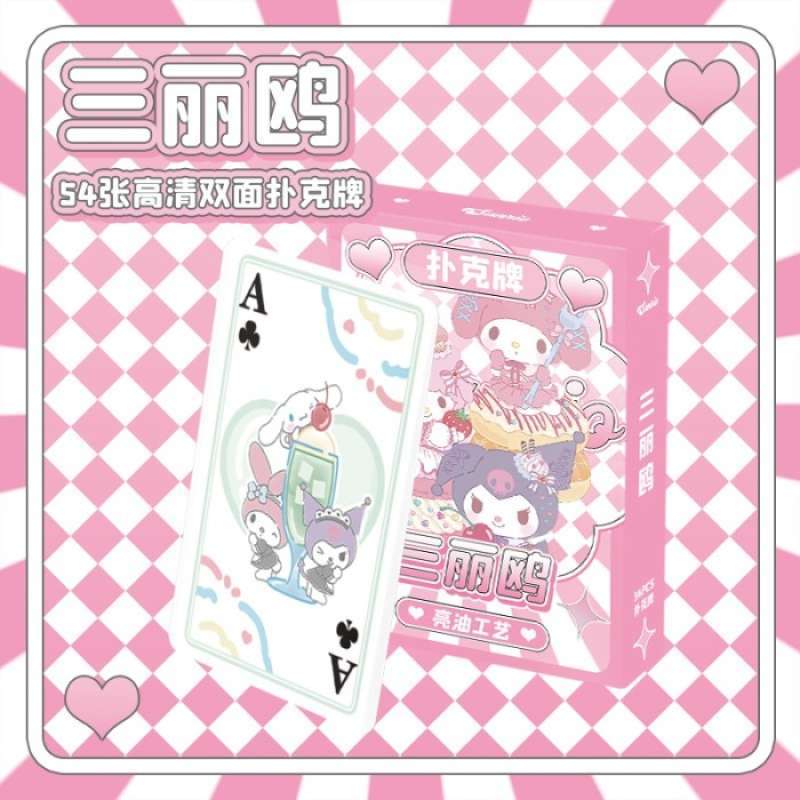 Promo (54pcs) Sanrio Kartu Remi Poker Capsa Permainan Anak Board Game ...
