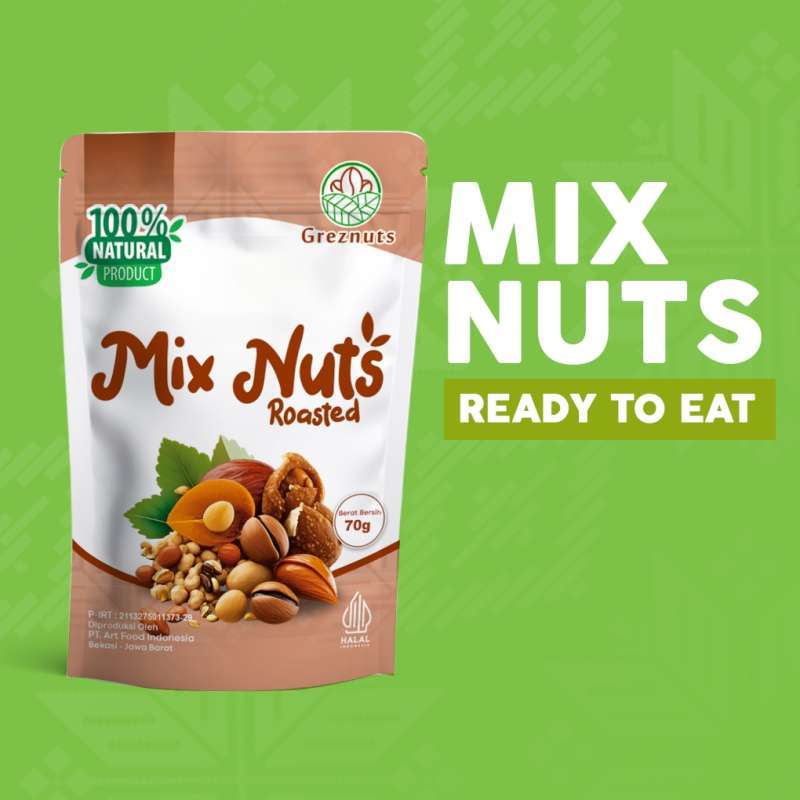 Jual Greznuts - Mix Nuts - 150 Gr Di Seller Art Food Indonesia - Marga ...