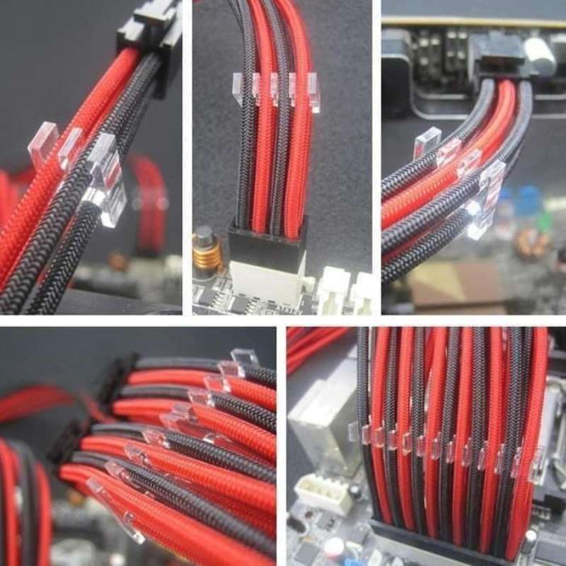 Jual 24 Pin Hitam Sisir Kabel Psu Cable Comb Sleeved Di Seller Babanana ...
