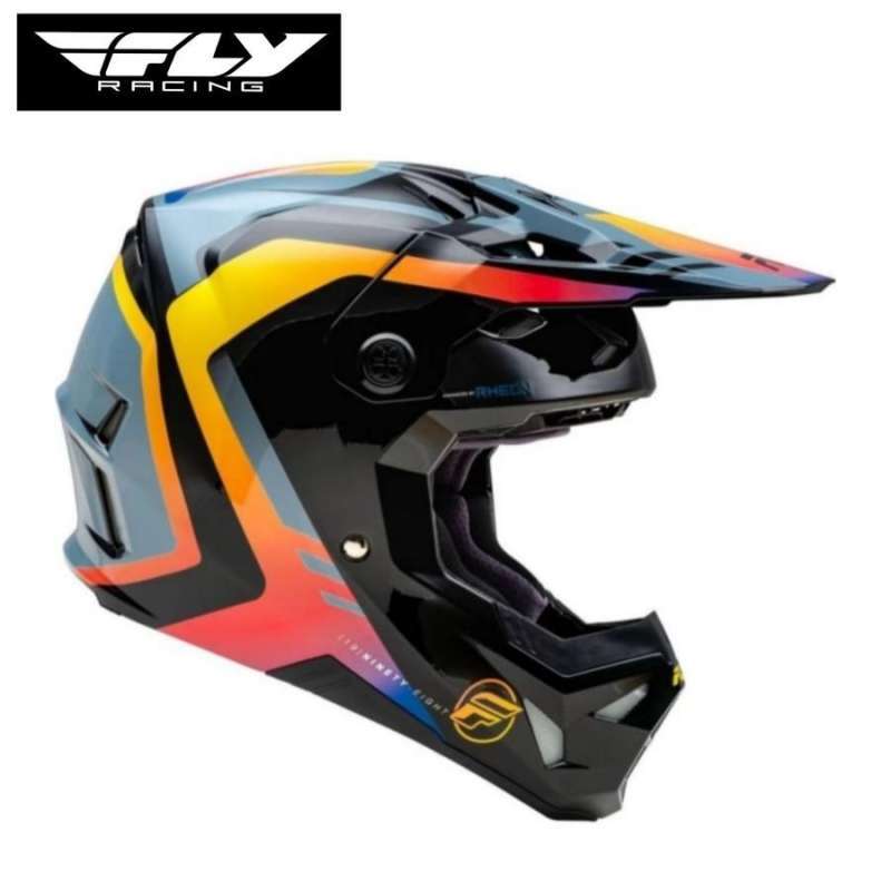 Jual Helm Fly Formula Cp Krypton 2024 Grey Black Electric Fade - Xxl Di ...