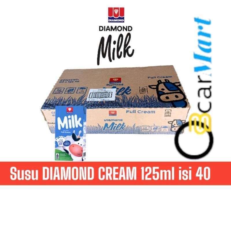 Jual Susu Diamond 125 Ml 1 Dus Isi 40 - Full Cream Di Seller Gudang Kaos Distro - Petukangan ...