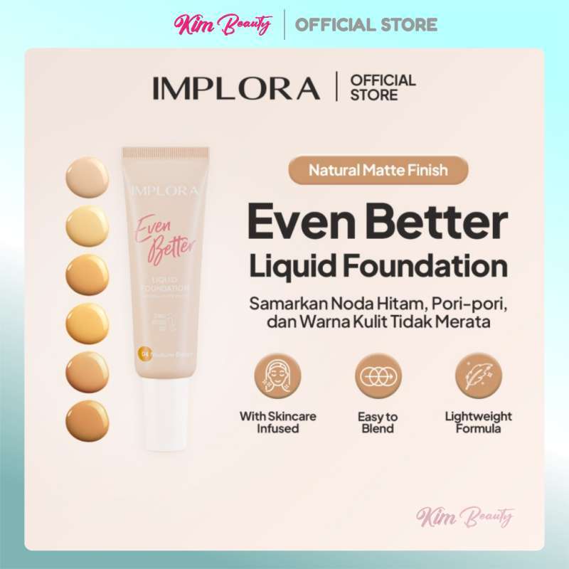 Jual Implora Even Better Liquid Foundation - 04 Medium Beige Di Seller ...