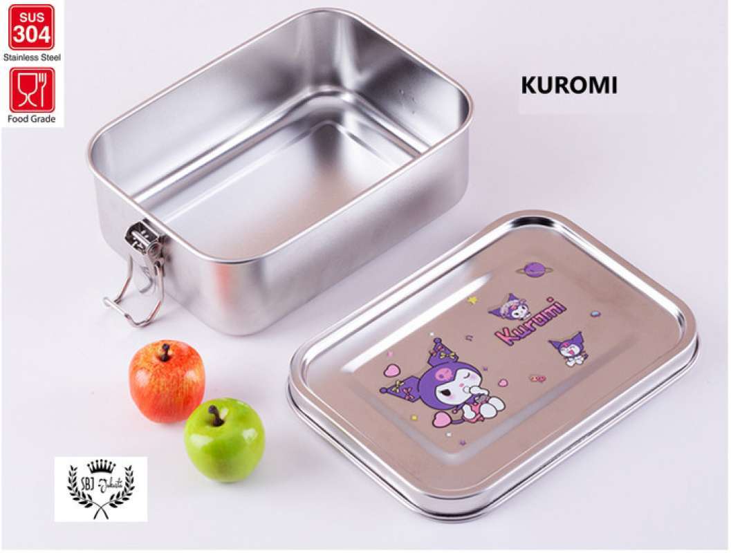 Jual Kotak Makan Full Stainless Sus 304 Lunch Box Tempat Makan Kuromi ...