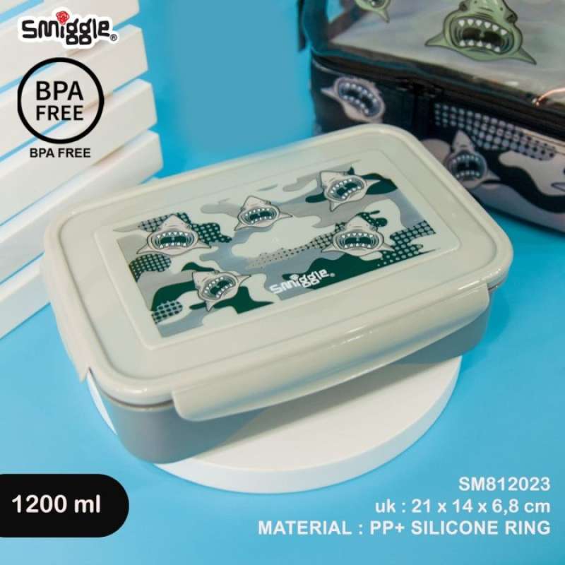 Jual Smiggle Kotak Makan Best Budz Animal Square Lunchbox Sekat 3 ...