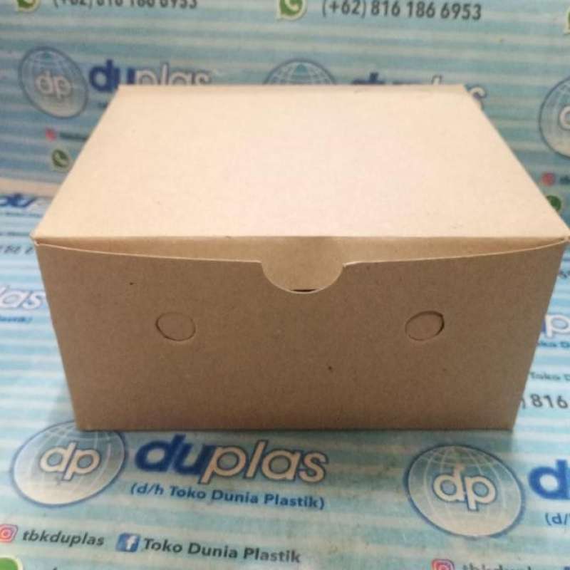 Jual New Product Kotak Dus Snack Kraft Coklat 12 Cm X 14 Cm Di Seller ...