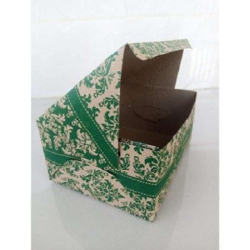Jual Dus Kue Bahan Kraft Laminasi Ukuran 12x14 Snack Box Motif Vintage ...