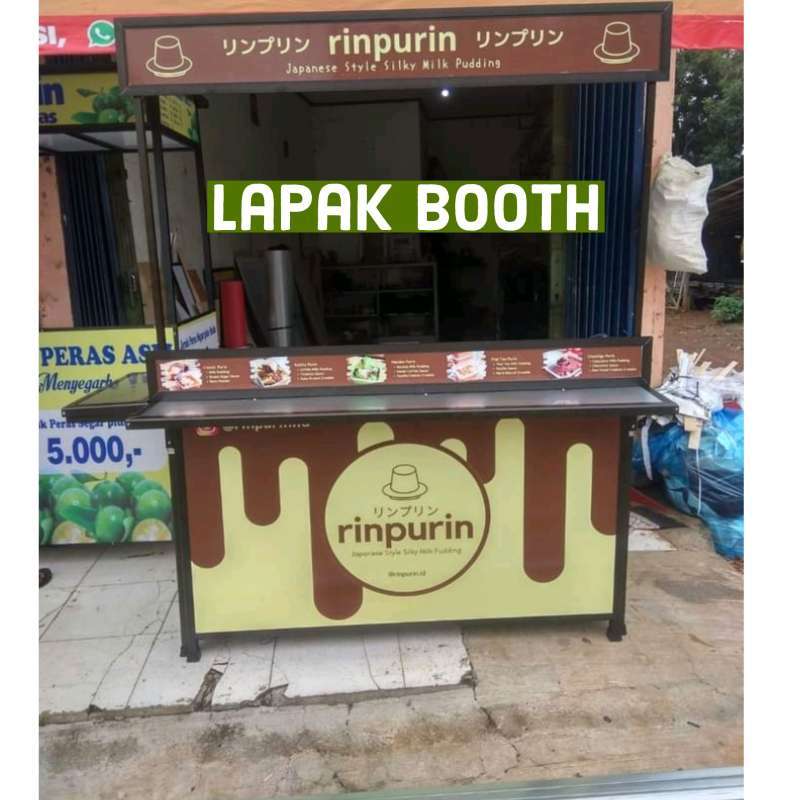 Jual Booth Portable Meja Lipat Gerobak Lipat Rombong Kekinian Bahan ...