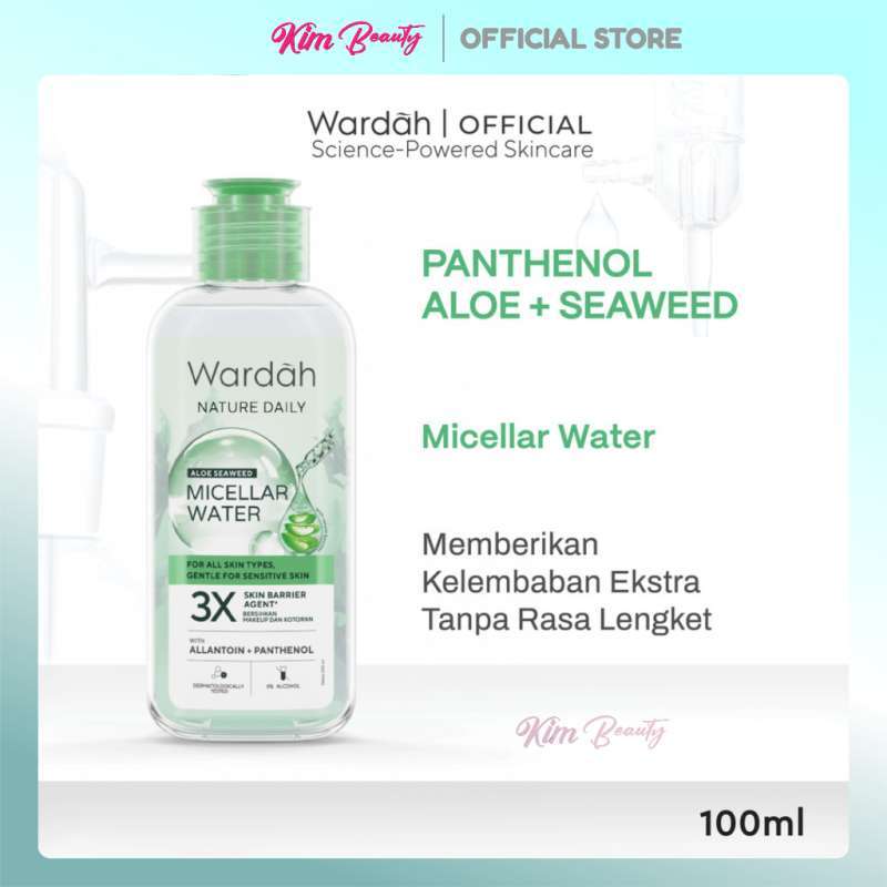Jual Wardah Nature Daily Aloe Seaweed Micellar Water - 100 Ml Di Seller ...