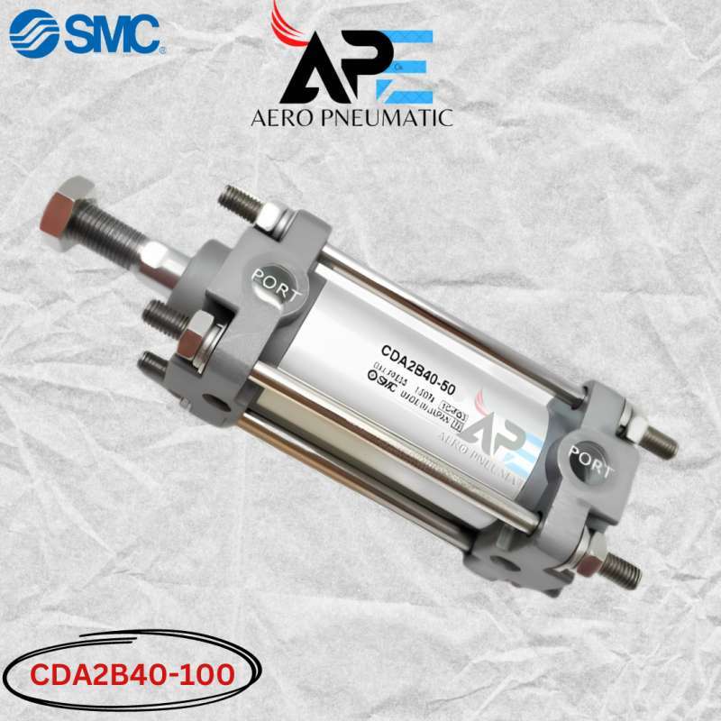 Jual Smc Air Cylinder Pneumatic Cda2b40-100 / Ca2b40-100 - Magnet Di ...