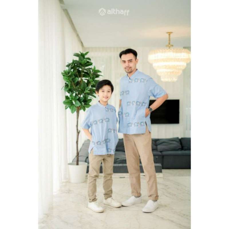 Jual Baju Koko Couple 2024 Koko Couple Ayah Dan Anak Azmi Series Koko Al Haramain Koko Althaff ...