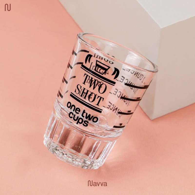 Jual Gelas Ukur Kopi Single Double Shot Sloki / Coffee Espresso Cup Glass Di Seller Navva Coffee ...