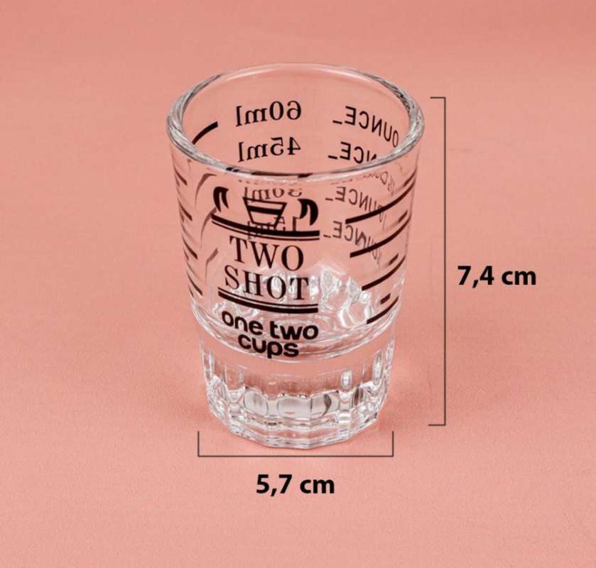 Jual Gelas Ukur Kopi Single Double Shot Sloki / Coffee Espresso Cup ...