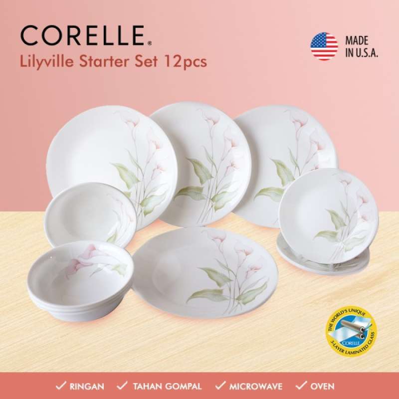 Jual Corelle Lilyville Starter Set 12 Pcs Di Seller Sentry - Cengkareng ...