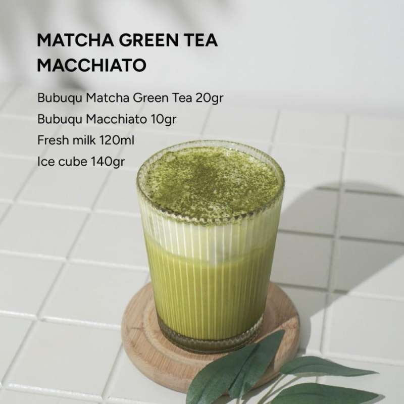 Promo Paket Bundling Powder Bubuqu Matcha Green Tea + Macchiato Foam ...