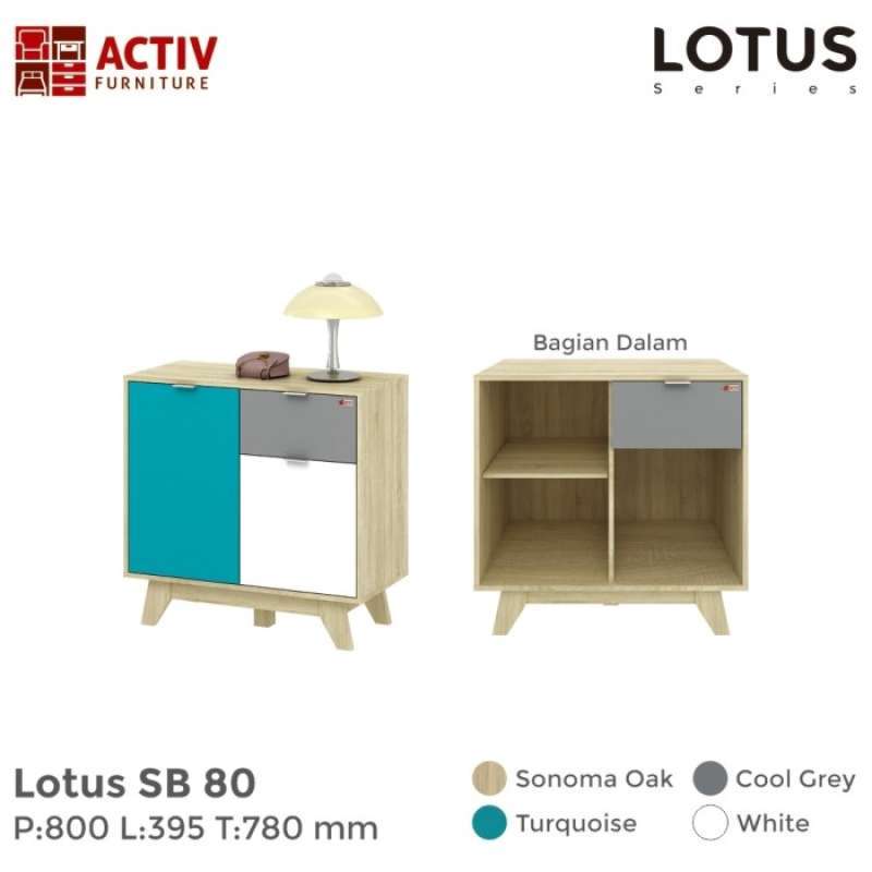 Promo Meja Nakas / Meja Sudut / Bufet Kecil / Side Table [lotus Sb 80] Terbaru 2024 Diskon 50% ...