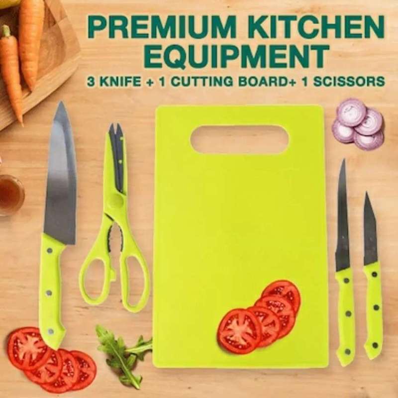 Jual Gsf Original 5 In 1 Set Pisau Dapur Gunting Talenan Stainless ...