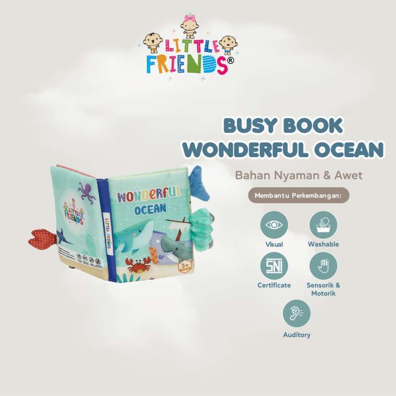 Jual Lf Busy Book Tail Buku Aktifitas Buku Bantal/buku Cerita Anak ...