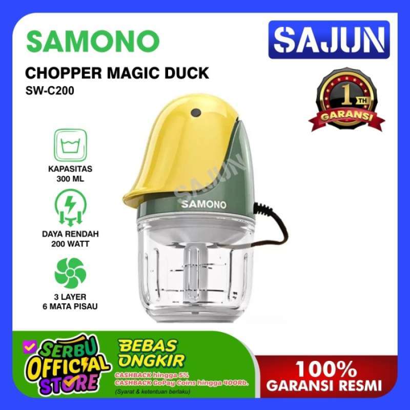 Promo Samono Chopper Magic Duck Penghalus Makanan Hemat Daya 200watt Sw ...