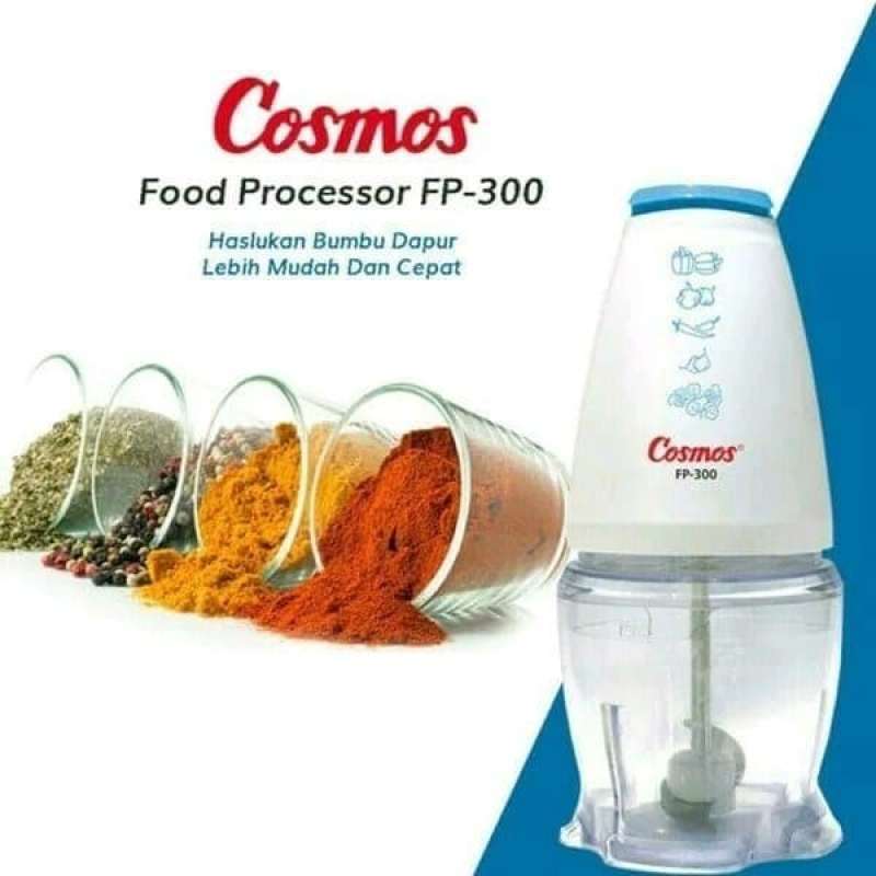 Promo Cosmos Fp-300 Food Processor 300ml/180 Watt Fp-300 Turbo Switch ...