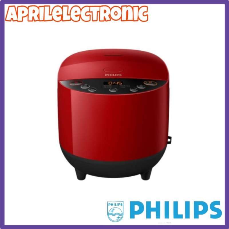 Promo Philips Digital Rice Cooker 1 8 L 3000 Series Hd4515 29 Merah