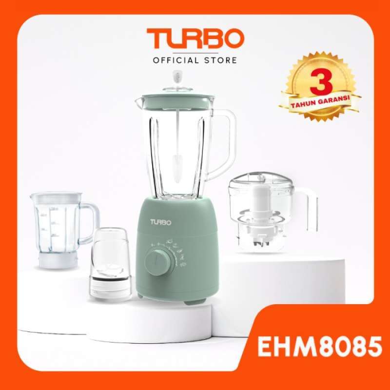 Promo [new] Turbo Blender Plastik 4in1 2 Liter Lengkap Set Ehm8085 ...