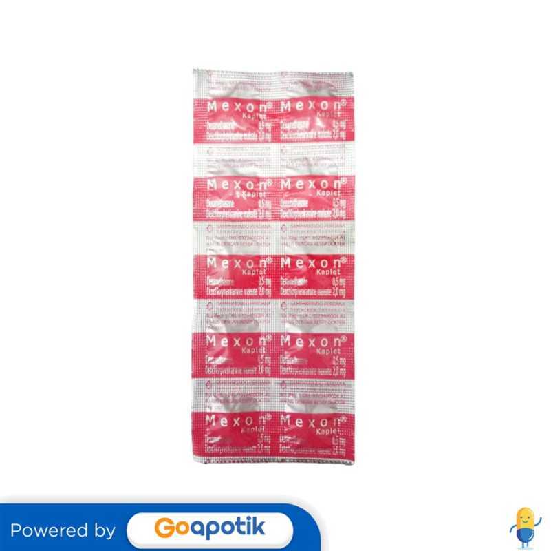 Jual Mexon 2/0.5 Mg Strip 10 Kaplet Di Seller Apotek Mitra Sehat ...