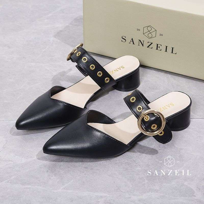 Promo Aida Heels Rendah Wanita 2056 By Sanzeil - 40 Black Diskon 2% Di ...