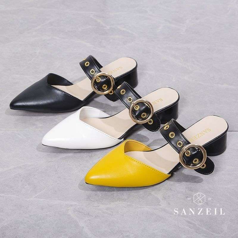 Promo Aida Heels Rendah Wanita 2056 By Sanzeil - 40 Black Diskon 2% Di ...