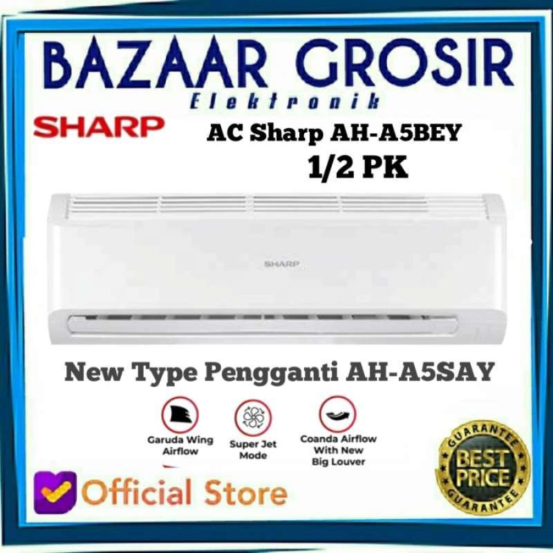 Promo Ac Sharp 1/2pk Bukan Type Ah-a5say New Type Ah-a5bey Diskon 23% ...