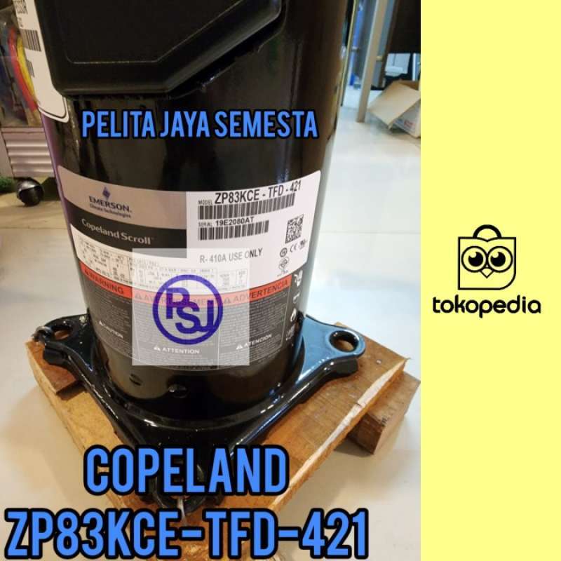 Promo Kompresor Copeland Zp83kce-tfd-421 / Compressor Copeland Zp83kce Diskon 23% Di Seller ...