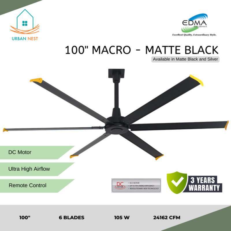 Promo Mt Edma Macro 100 Inch Ceiling Fan Kipas Angin Plafon Remote ...