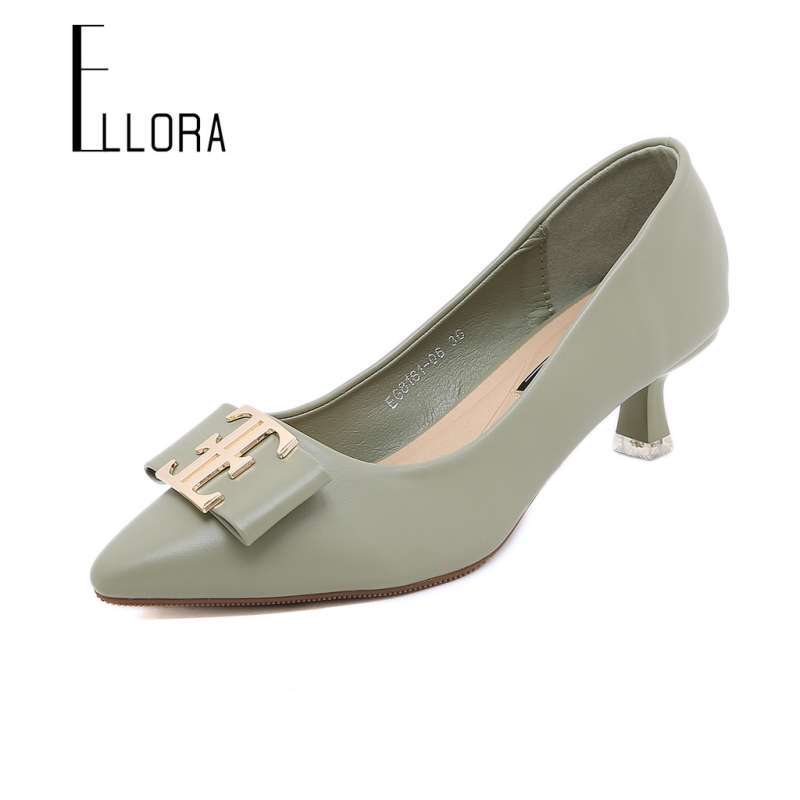 Promo Eg-8181-06 Sepatu Heels Wanita Kerja Import 5.5cm By Ellora - 35 ...