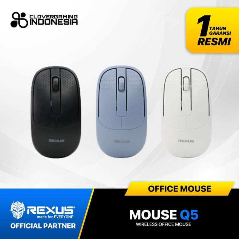 Jual Rexus Q5 Silent Click - Mouse Wireless Office - White Di Seller ...