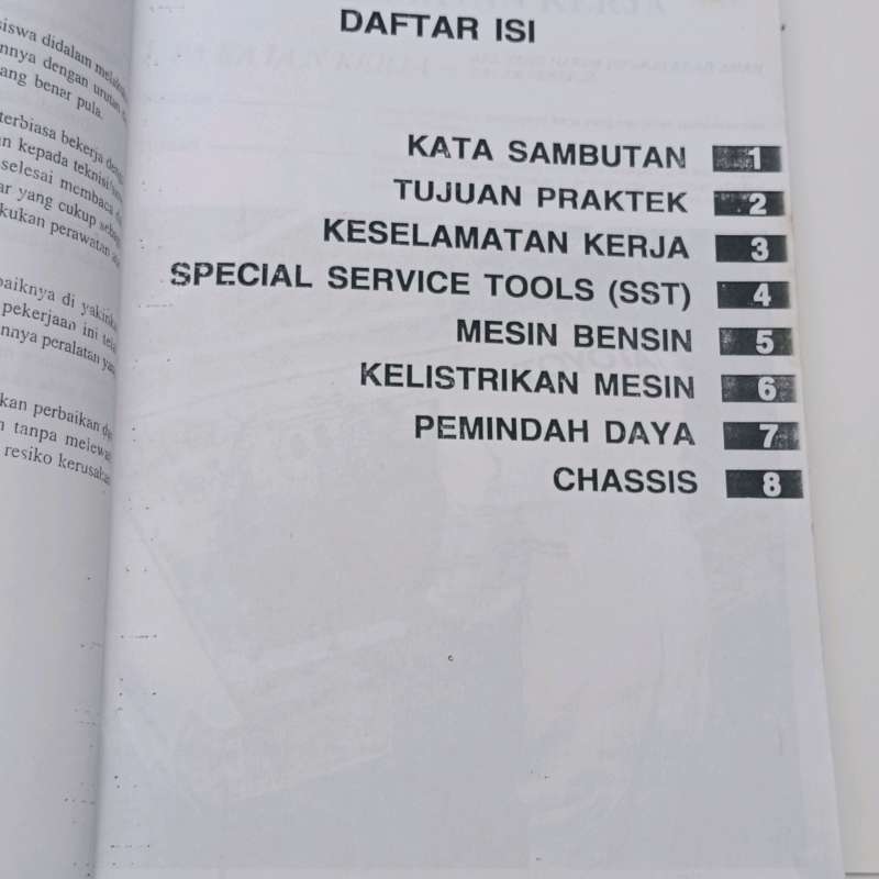 Jual Buku Praktek Untuk Stm Otomotif Mobil Toyota Service Training Di ...