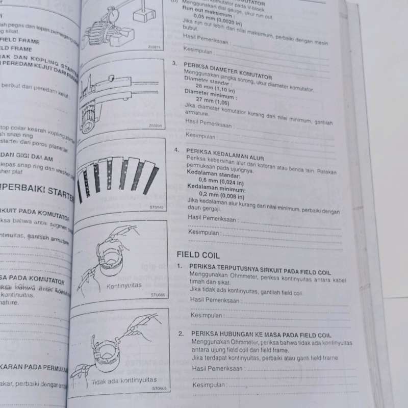 Jual Buku Praktek Untuk Stm Otomotif Mobil Toyota Service Training Di ...