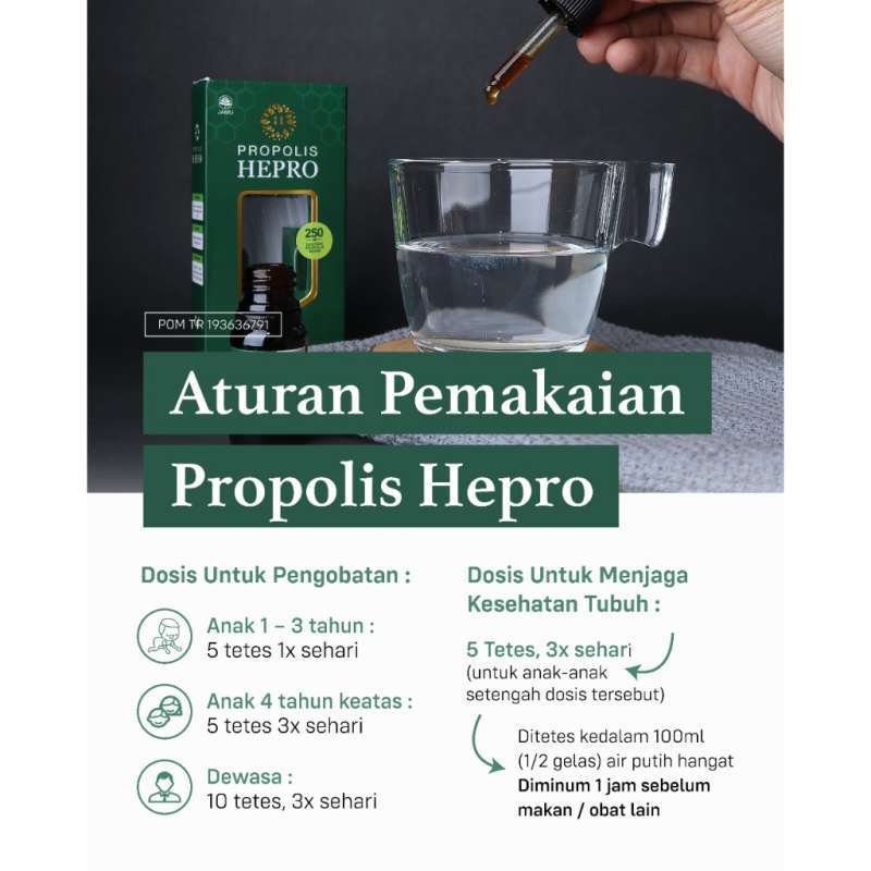 Jual Propolis Hepro Asli 10 Ml Anti Tbc & Batuk Berdahak Di Seller Ev ...