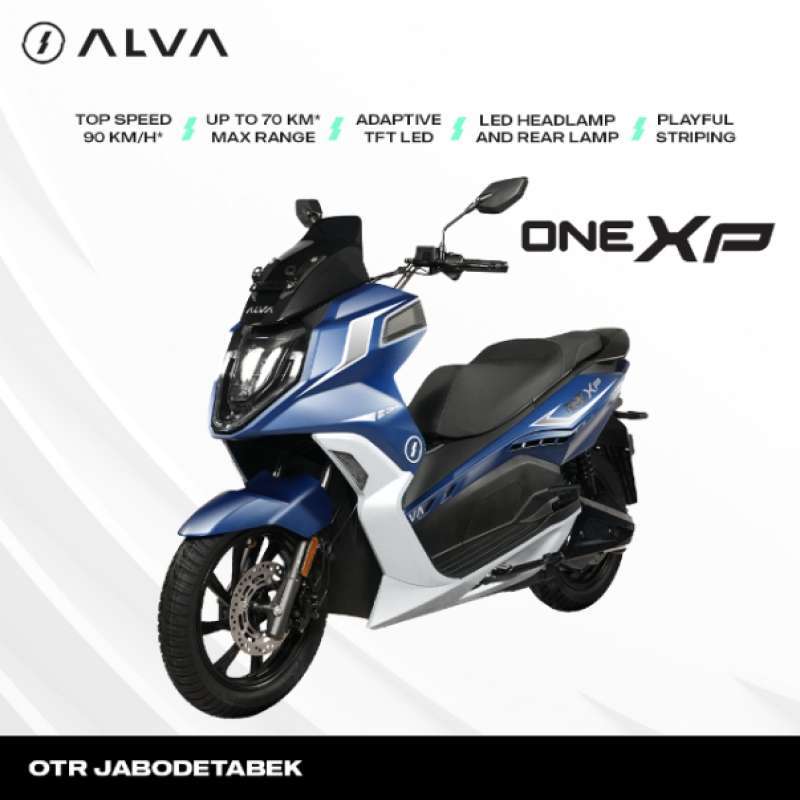 Promo Alva One Xp Sepeda Motor Listrik - Jabodetabek Casual Blue Diskon ...