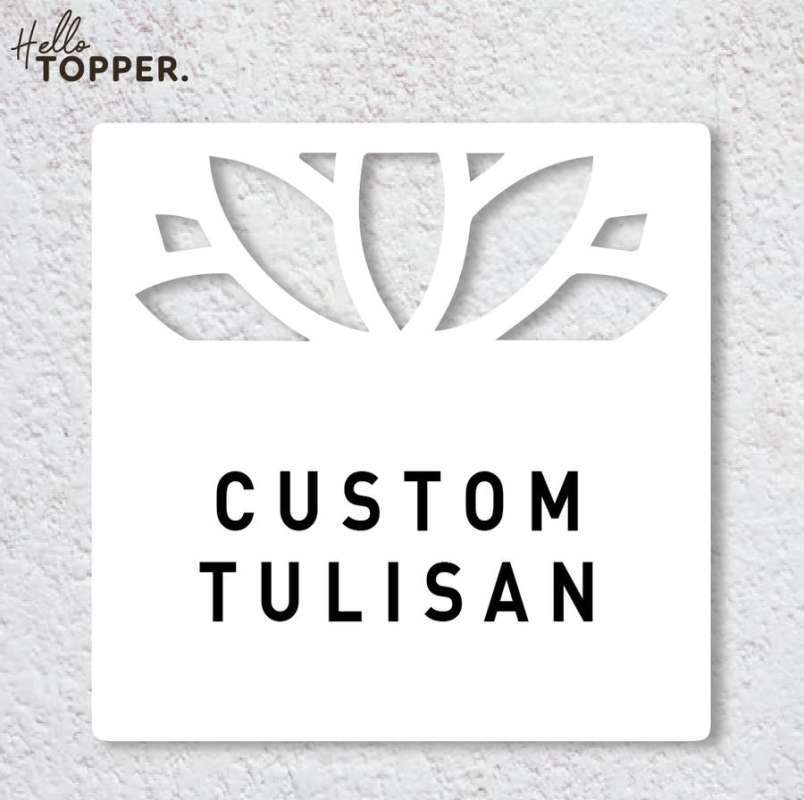 Jual Custom Tulisan Sign Board Acrylic Kotak Motif Akrilik Uv Print ...