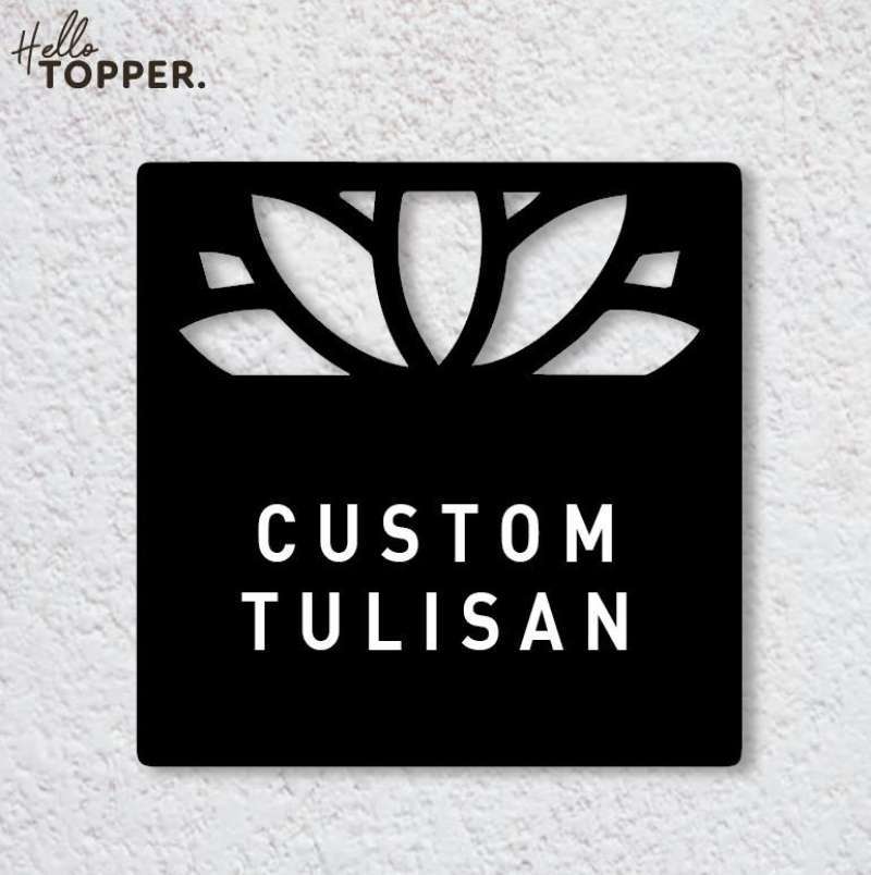 Jual Custom Tulisan Sign Board Acrylic Kotak Motif Akrilik Uv Print ...