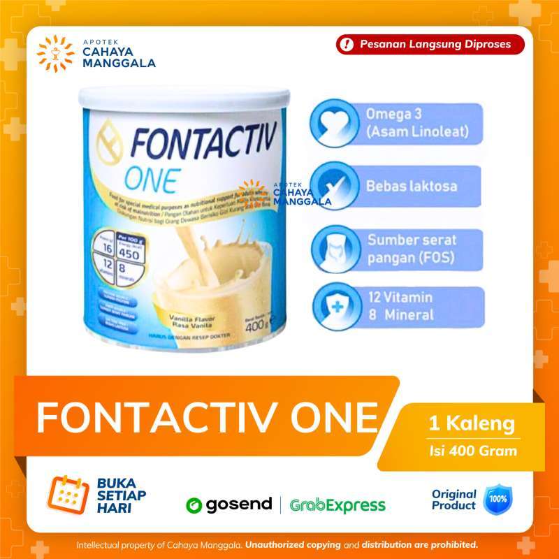 Jual Fontactiv One Per Kaleng 400 Gram Di Seller Apotek Cahaya Manggala ...