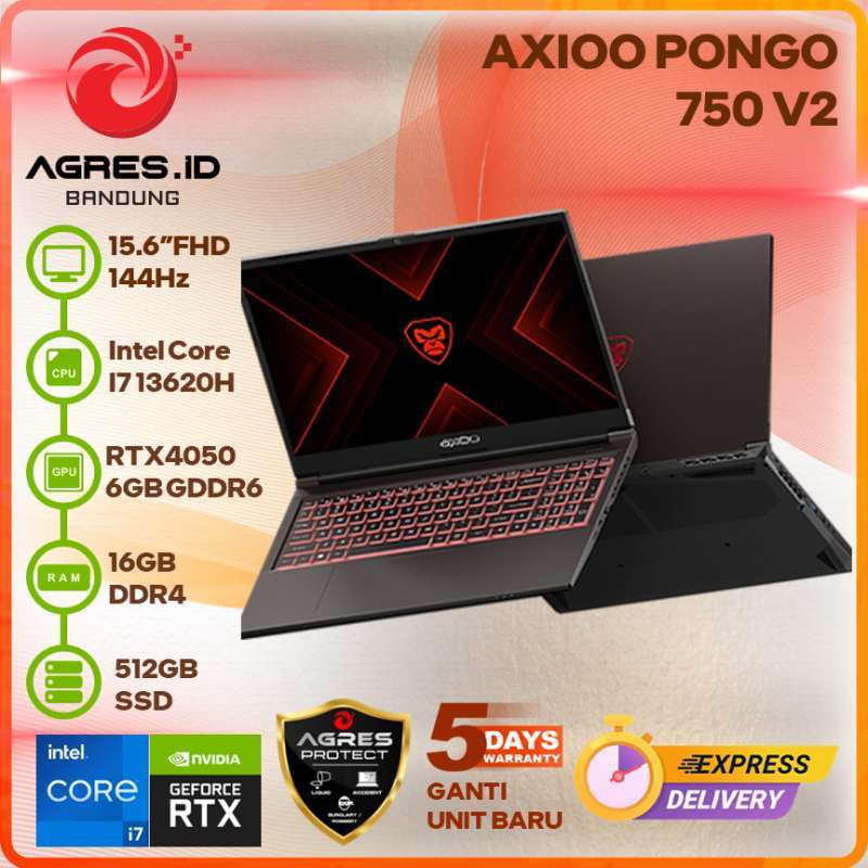 Jual Axioo Pongo 750 V2 I7 13620h Rtx4050 16gb 512gb 15.6 Fhd Ips 144hz ...